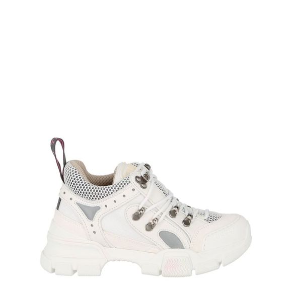Gucci | Shoes | Gucci Flashtrek Leather Sneakers White Female Sneakers ...